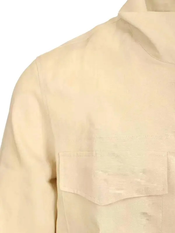 Paul Smith High Neck Zip-up Jacket With Drawstring Hem