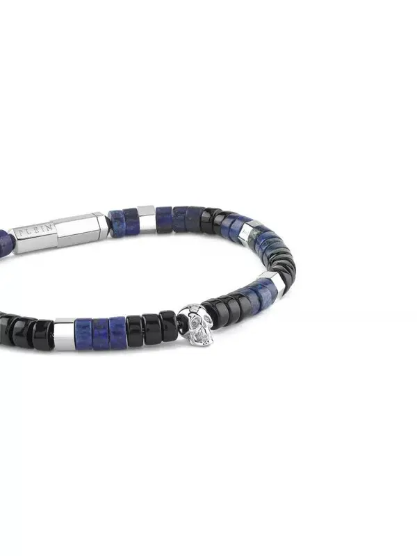 Philipp Plein Skull Embellished Bead Bracelet