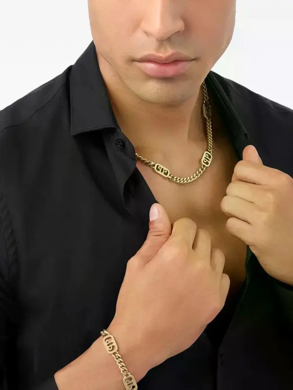 Philipp Plein Lettering Logo-chain Necklace