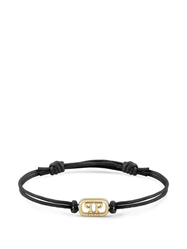 Philipp Plein Lettering Friendship Knot Bracelet - Gold