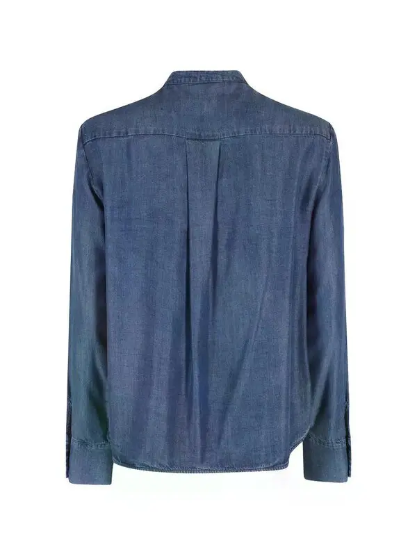 KILTIE Band-collar Denim Shirt