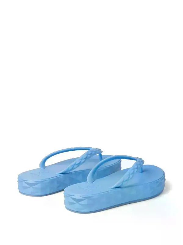 JIMMY CHOO Diamond Platform Flip Flops