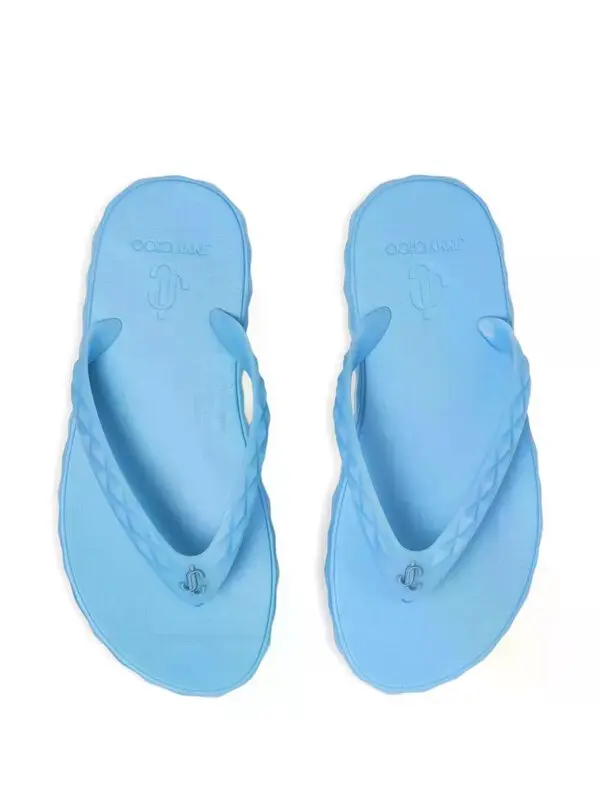 JIMMY CHOO Diamond Platform Flip Flops