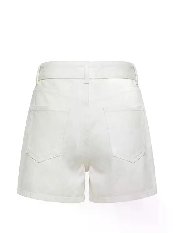 TWINSET Belted Denim Shorts
