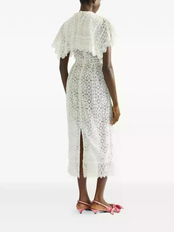 Erdem Beaded Lace Midi Dress