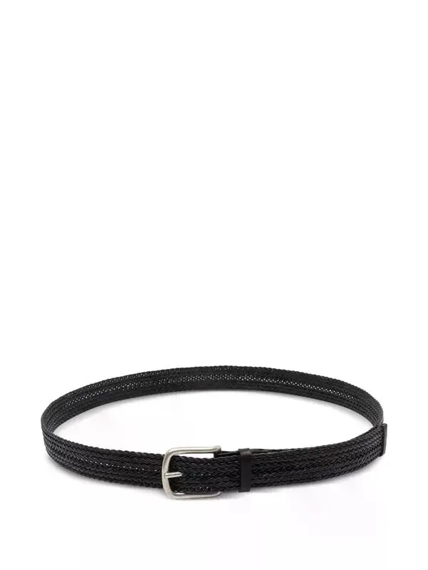 Orciani Braided Leather Belt - Brown