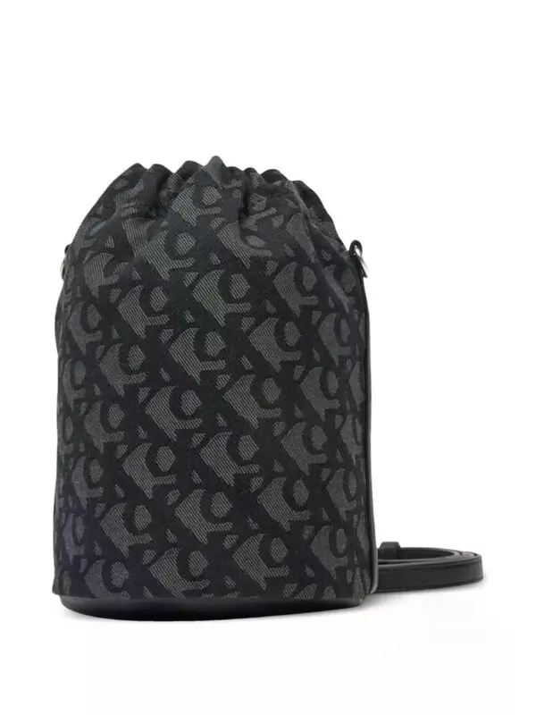 Calvin Klein Monogram Drawstring Bucket Bag