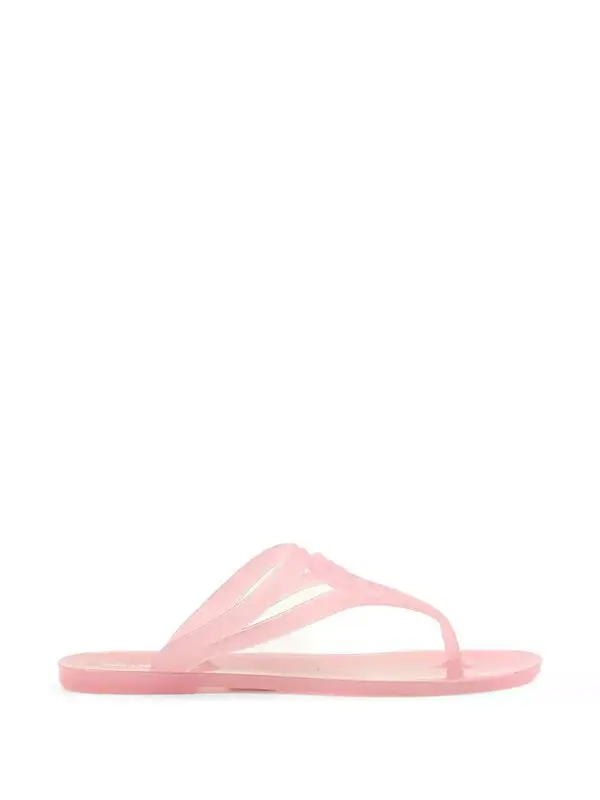 Karl Lagerfeld Jelly Logo Flip-flops - White