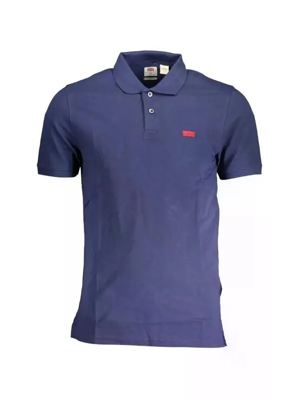 LEVI'S Logo-patch Cotton Polo Shirt - Blue