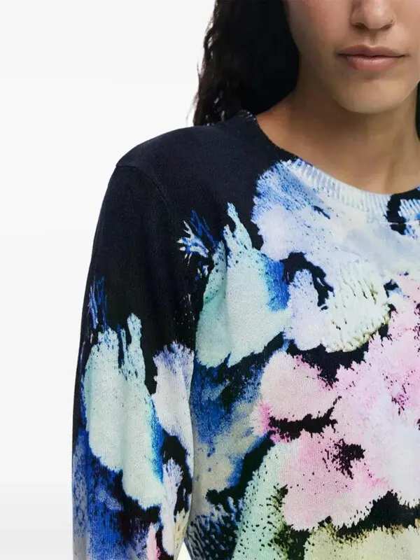 Desigual Abstract Floral-print T-shirt