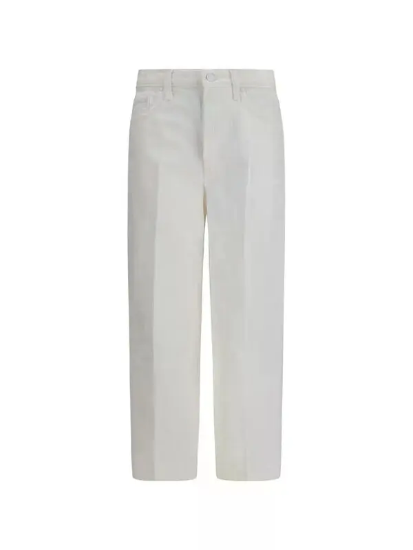 MOTHER Rabbit Hole Cropped Jeans - White