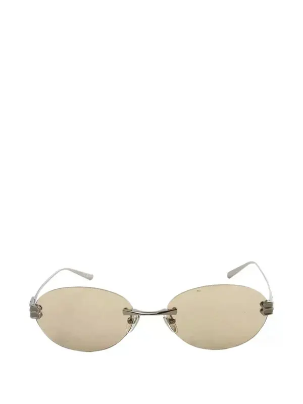 Balenciaga Oval-frame Sunglasses - Silver
