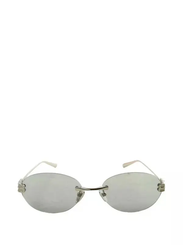 Balenciaga Oval-frame Sunglasses - Silver