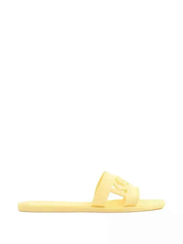 Karl Lagerfeld Jelly Cut-out Slides - Yellow