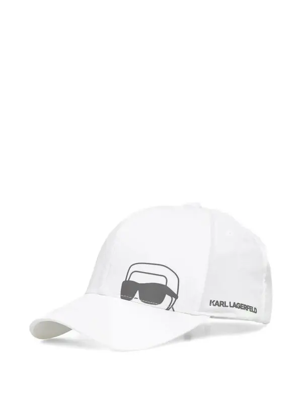 Karl Lagerfeld K/ikonik Baseball Cap - White