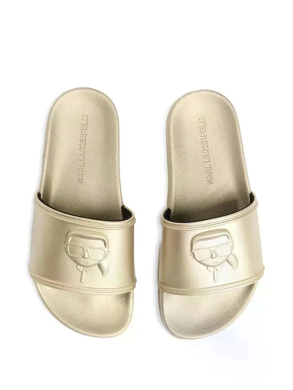Karl Lagerfeld Embossed Logo Slides