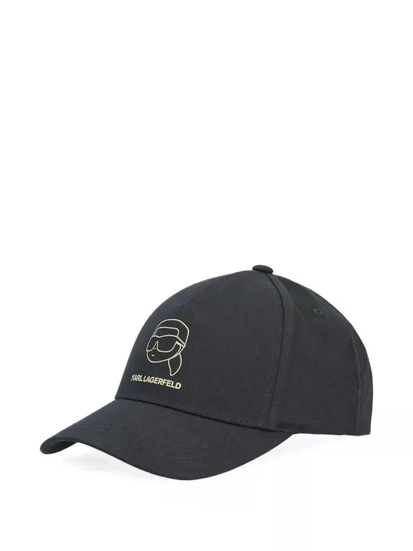 Karl Lagerfeld Ikonik Karl Baseball Cap - Black