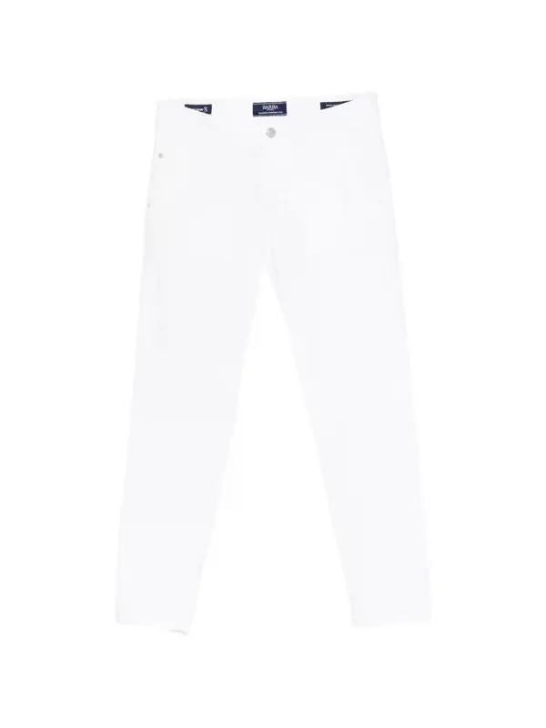 BARBA NAPOLI Slim Leg Jeans - White