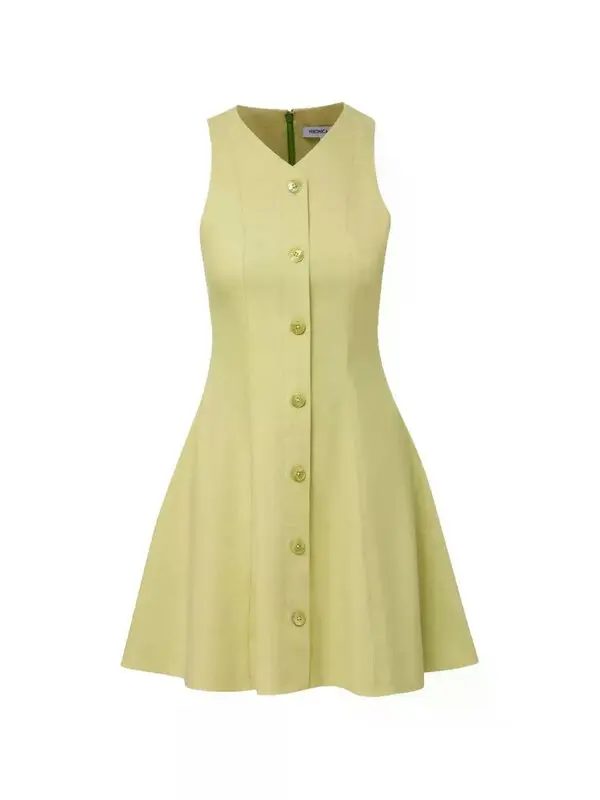 Veronica Beard Steiner Button-front Mini Dress - Green