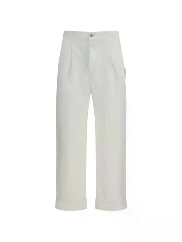 UMIT BENAN Carpenter Pleated Trousers - Neutrals