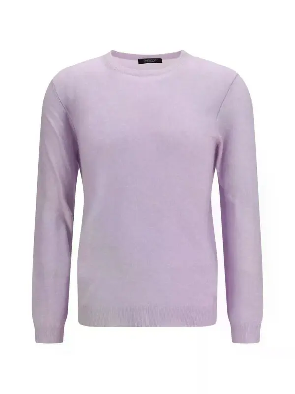 ARAGONA Crew-neck Sweater - Purple