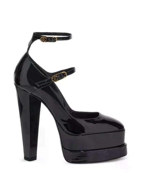 Roberto Cavalli Platform Buckle Strap Pumps