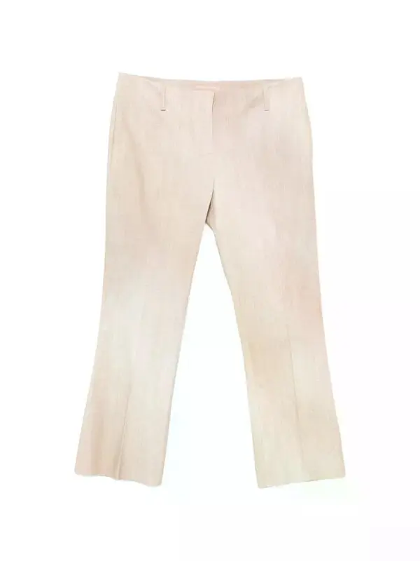 Ermanno Scervino Emy Textured Cropped Trousers - Neutrals