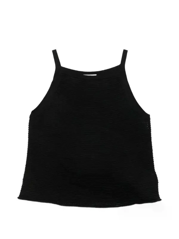 ZANONE Ribbed-knit Top - Black
