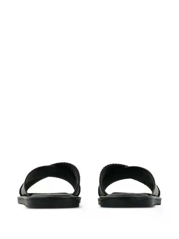 Karl Lagerfeld Woven Crossover Slides