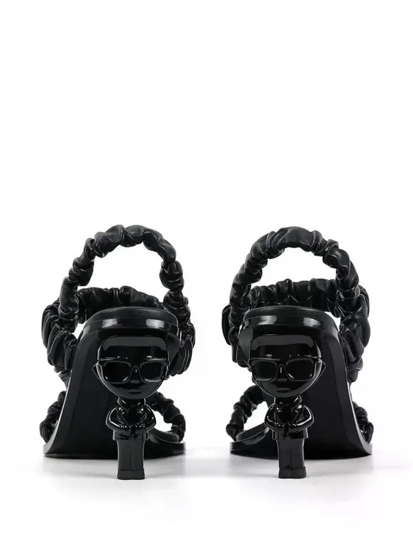 Karl Lagerfeld Leather Heeled Sandals