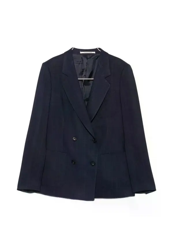 Tagliatore Notched-lapel Double-breasted Blazer - Blue