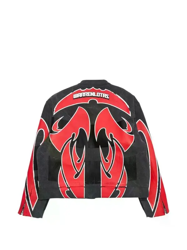 WARREN LOTAS Plastisol Puff Printed Armor Jacket