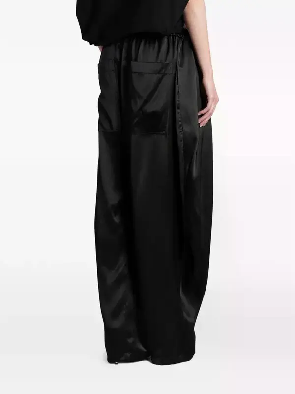 DARKPARK Simona Pleated Palazzo Pants - Black