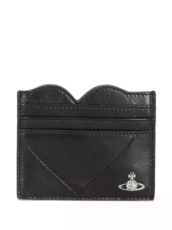 VIVIENNE WESTWOOD Orb-appliqué Cardholder - Black