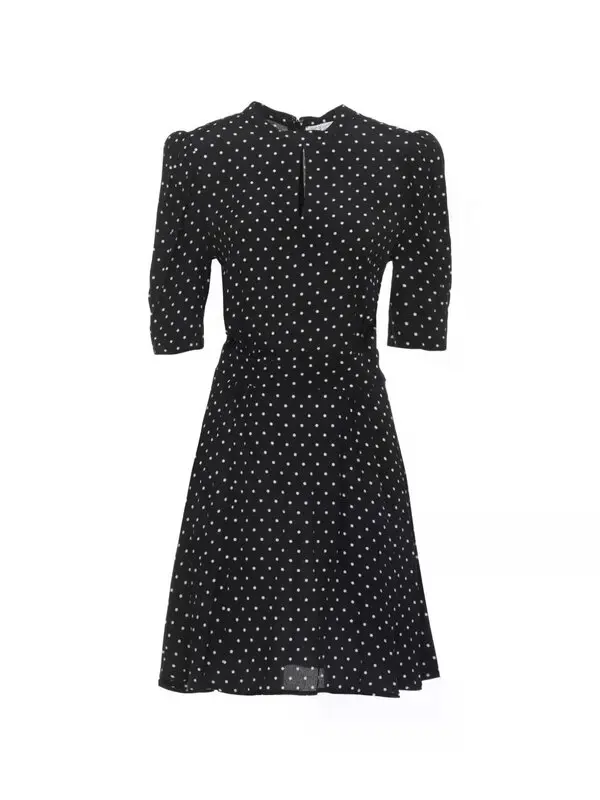 MAR DE MARGARITAS Polka-dot Print Dress - Black