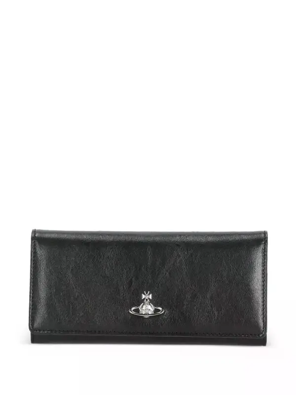 VIVIENNE WESTWOOD Orb-plaque Wallet - Black