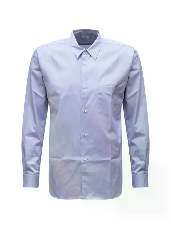 Comme Des Garçons Forever Button-down Cotton Shirt - Blue