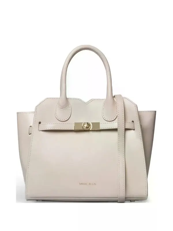 MARC ELLIS Twist-lock Tote Bag - Neutrals