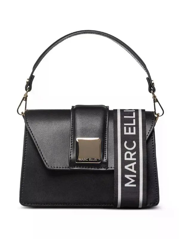 MARC ELLIS Logo-strap Tote Bag - Black