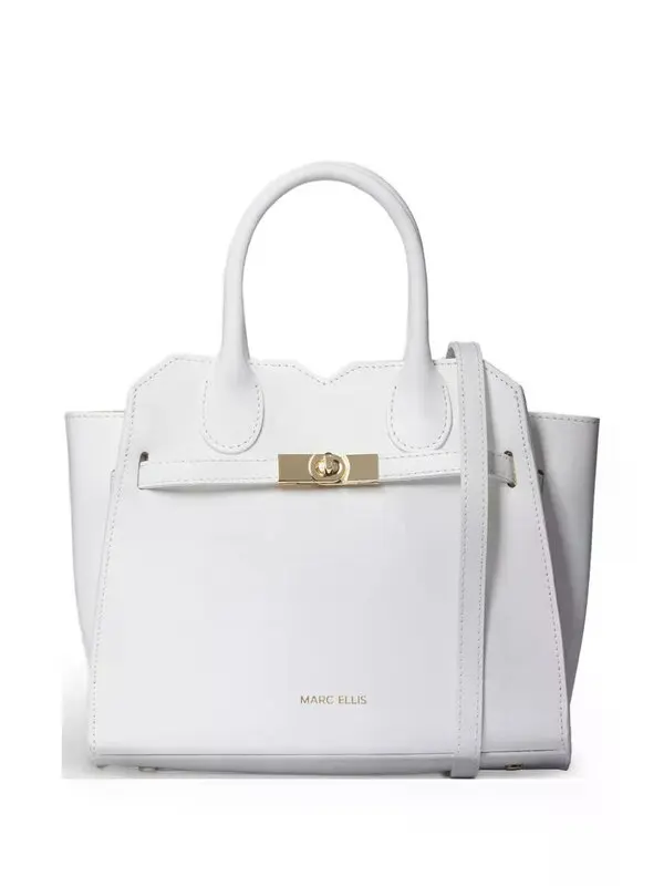 MARC ELLIS Antilia Twist-lock Tote Bag - White