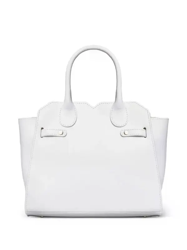MARC ELLIS Antilia Twist-lock Tote Bag - White