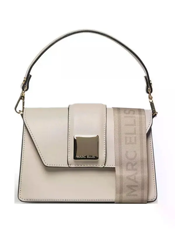 MARC ELLIS Kourtney Logo-plaque Tote Bag - Neutrals