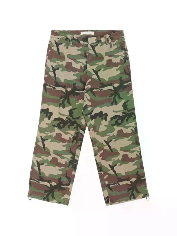 STAY HUMAN ON EARTH Camouflage-print Trousers - Green