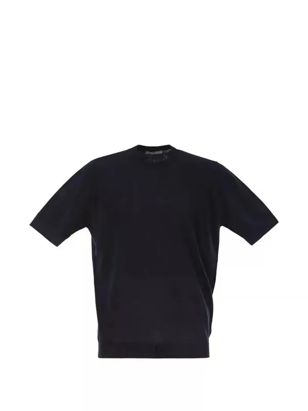 PT TORINO Ribbed-trim T-shirt - Blue