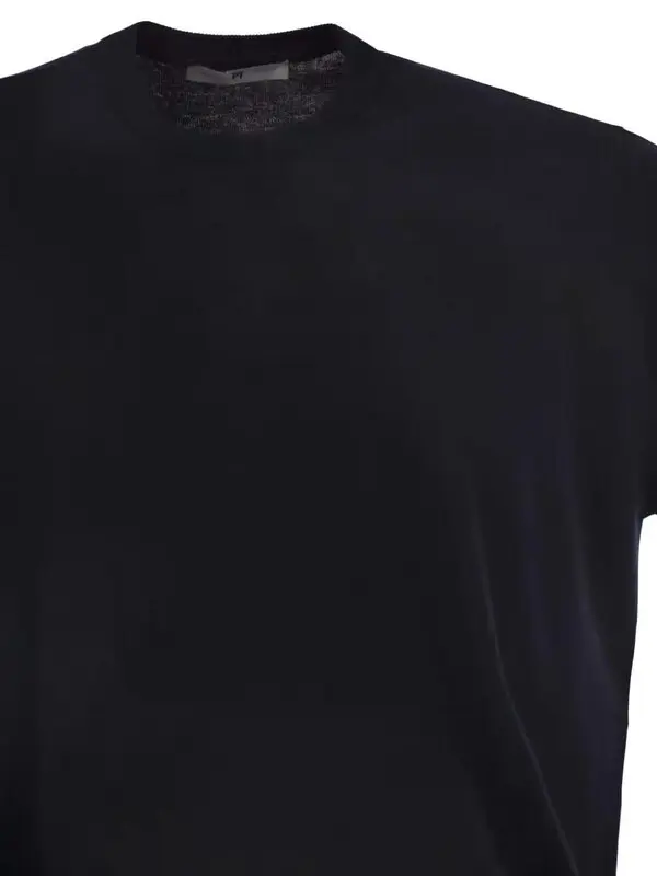 PT TORINO Ribbed-trim T-shirt - Blue