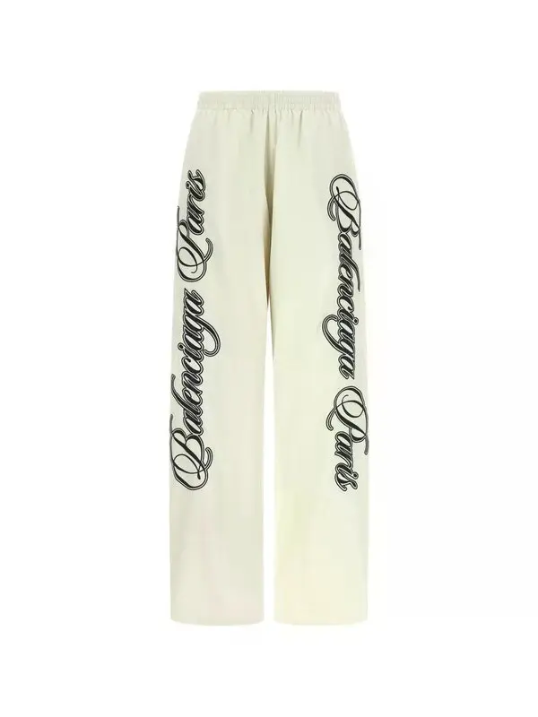 Balenciaga Cursive Reversible Track Pants - White