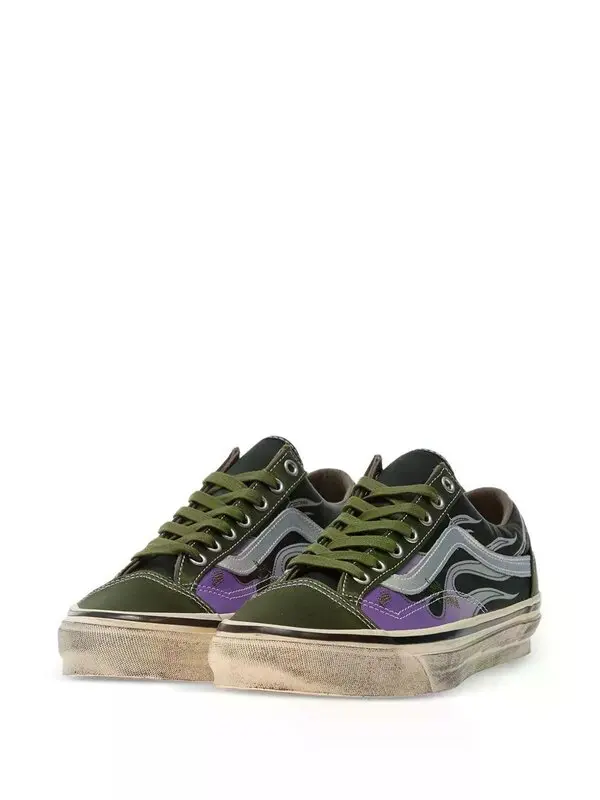VANS Premium Old Skool 36 Flame Sneakers - Green