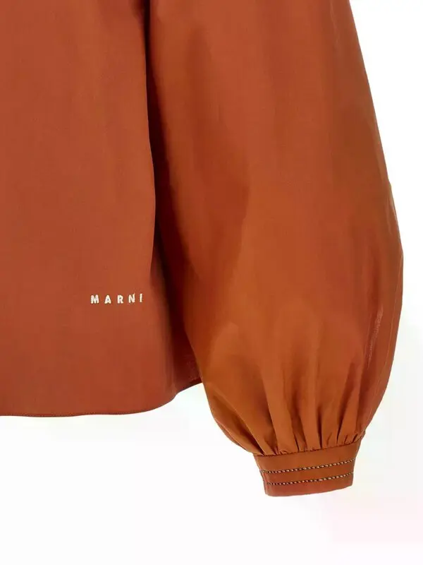 Marni Poplin Blouse - Orange