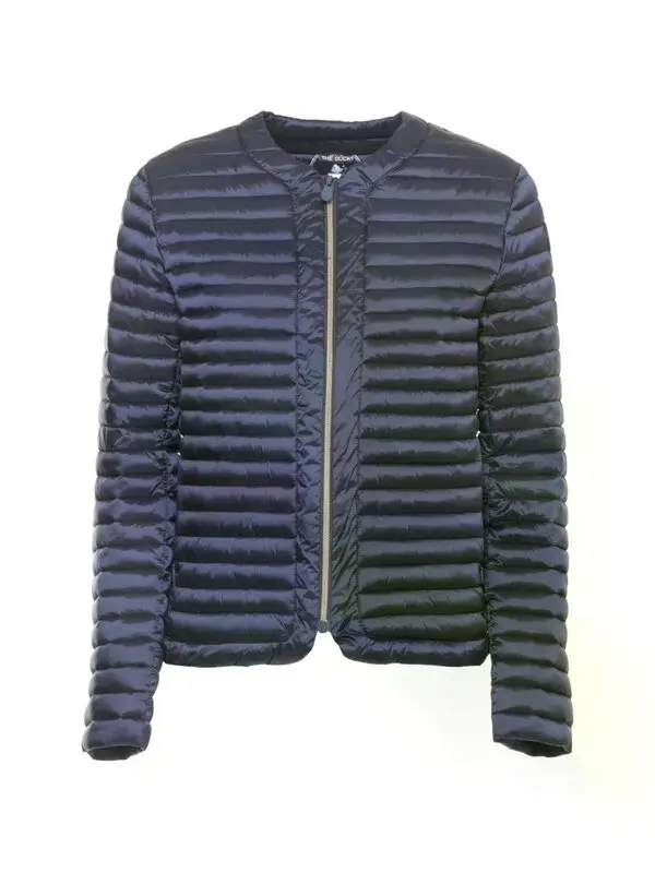 SAVE THE DUCK Quilted Zip-up Jacket - Blue