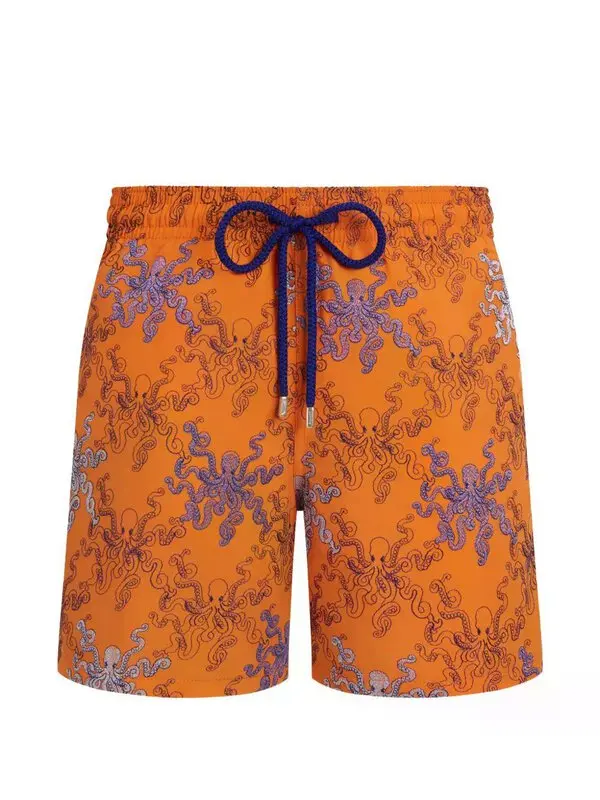 Vilebrequin Printed Swim Shorts - Orange